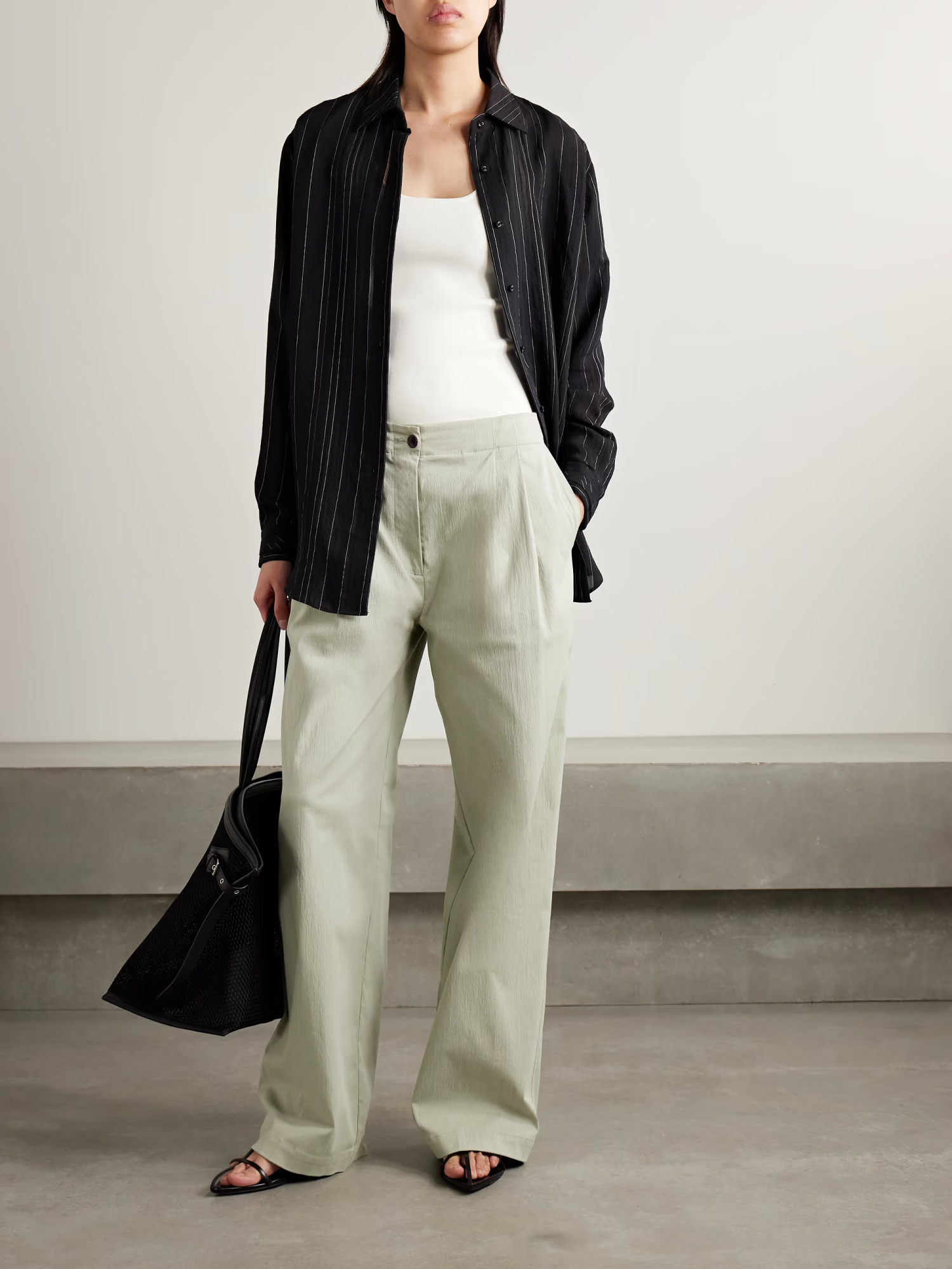 PROENZA SCHOULER Proenza Schouler Romina Pleated Wide-Leg Trousers